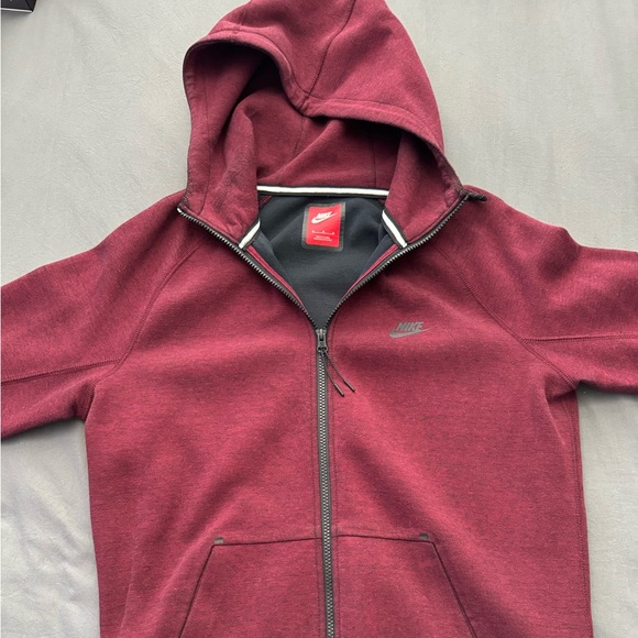 Nike | Jackets & Coats | Mens Nike Tech Fleece Maroon Jacket | Poshmark